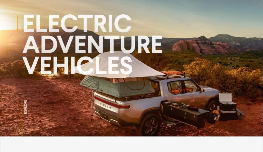 Future Of Camping: Rivian Electric Adventure Vehicles Feature A Unique ...