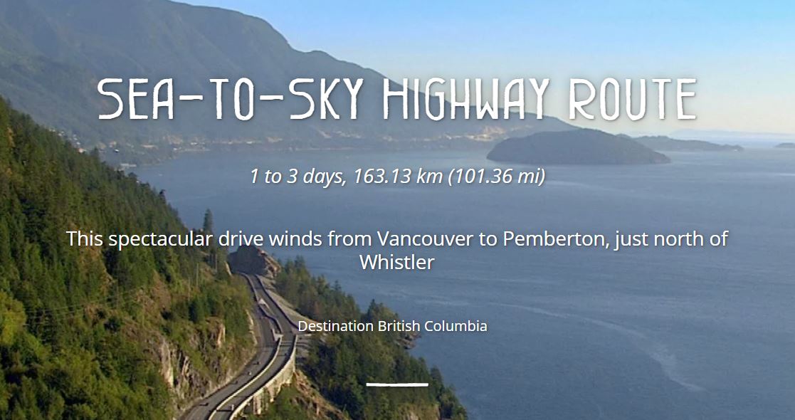 Road Trips: The Vancouver To Whistler “Sea-To-Sky Corridor” Is 75 Miles ...