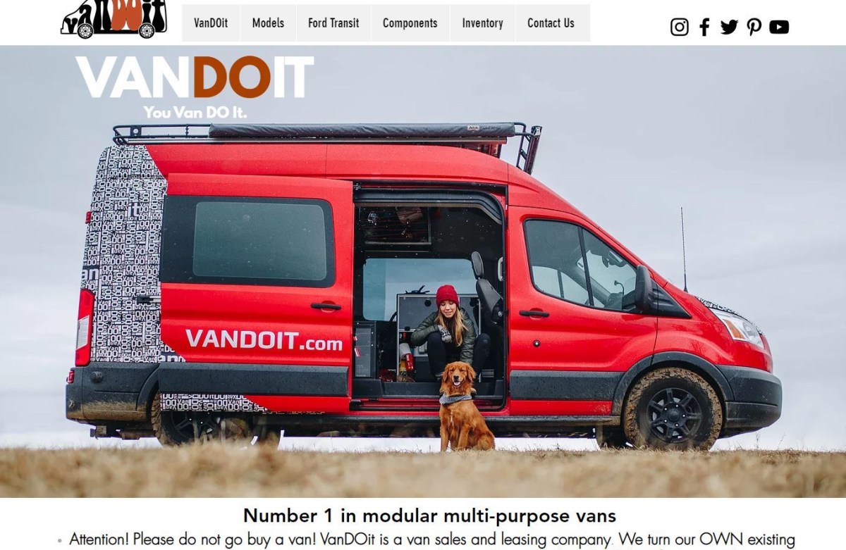New Camper Vans: 2020 “VanDOit LIV” Built Into All-Wheel Drive Ford ...
