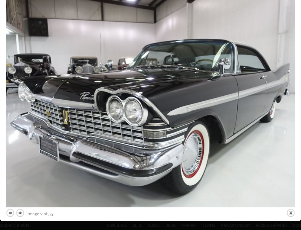 American Cars: “1959 Plymouth Sport Fury Coupe” (Classic Driver ...