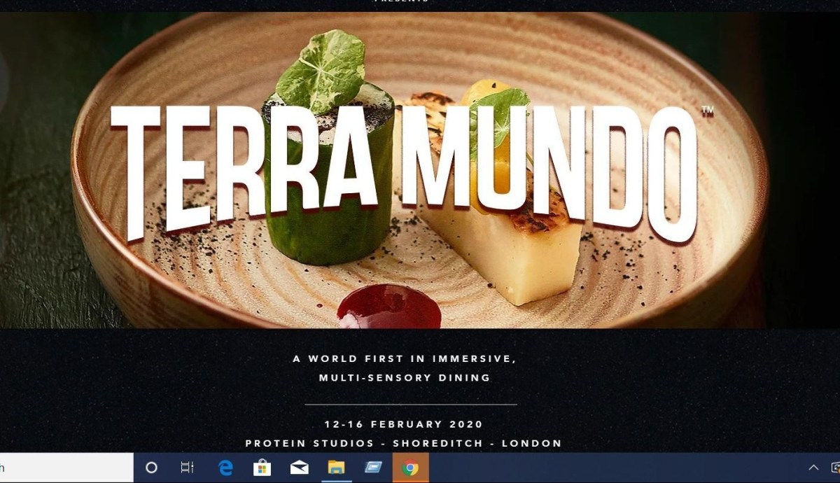 New Food Trends: “Terra Mundo” Immersive Multi-Sensory “Eat-ertainment ...