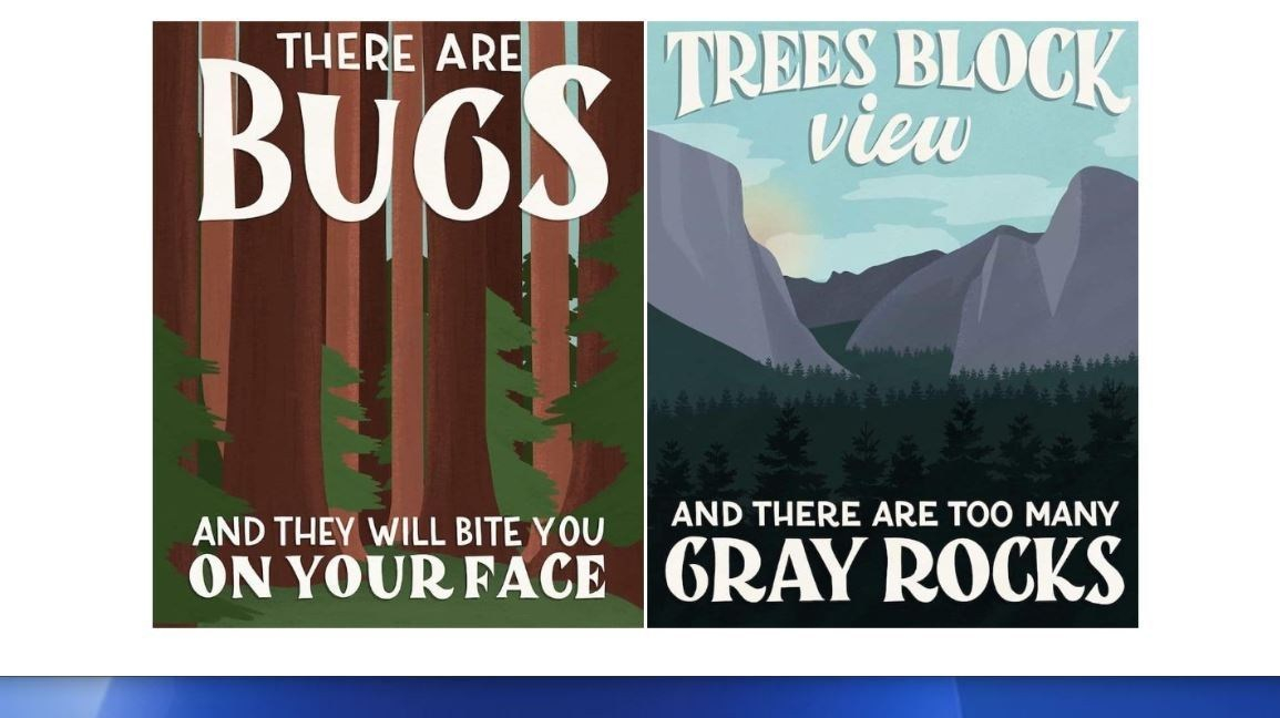 Art & Humor: National Park Posters Based On Visitors’ “1 Star Reviews ...