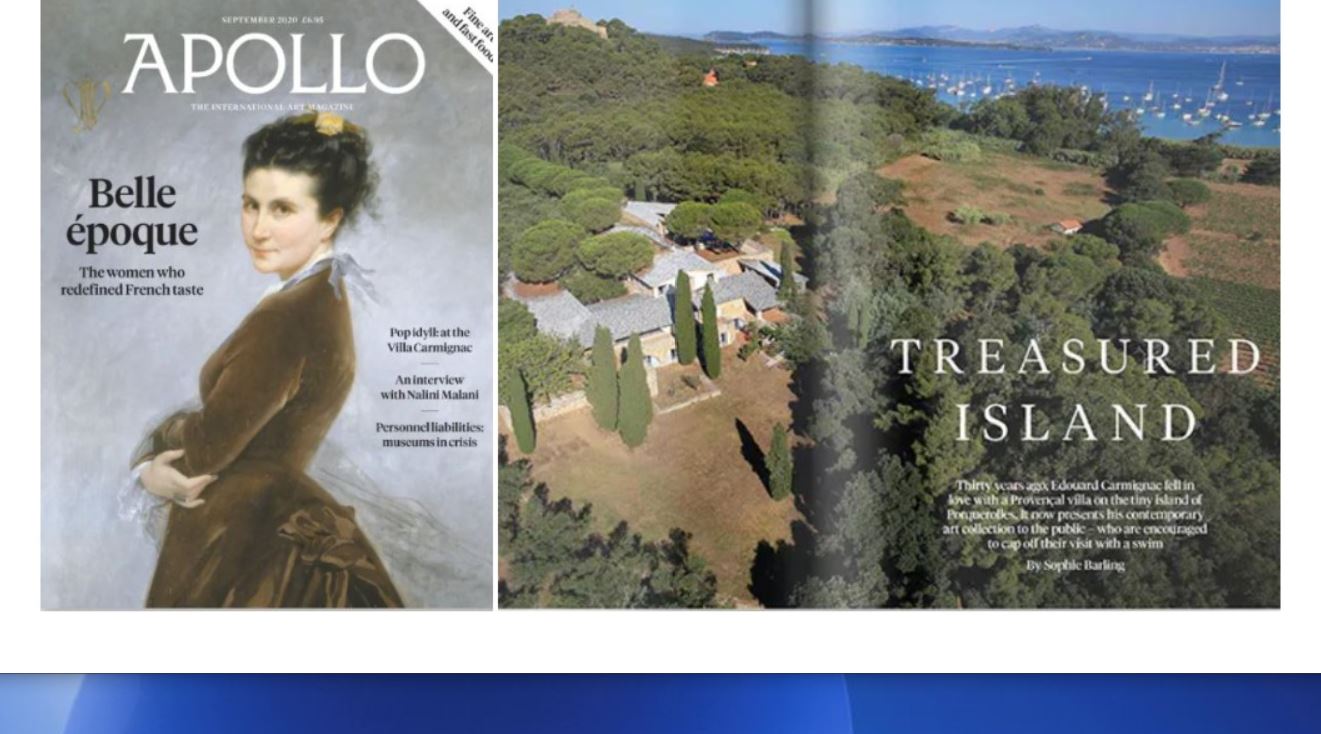 Arts & Literature: “Apollo Magazine September 2020” | Boomers Daily