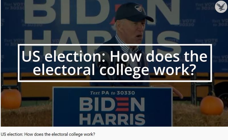 2020 U.S. Election: ‘How Does The Electoral College Work?’ (Video ...