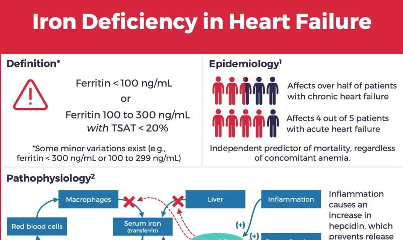 Health: Iron Deficiency In Heart Failure Infographic | Boomers Daily