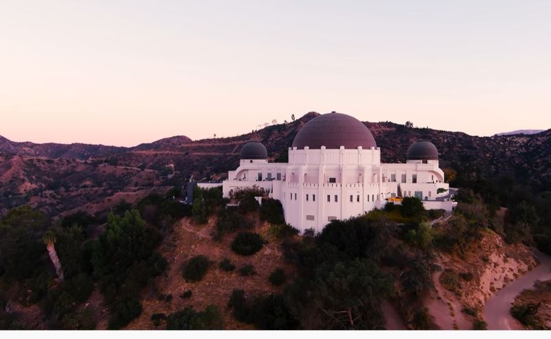 Aerial Views: Hollywood Sign, Griffith Observatory & Los Angeles Hills ...