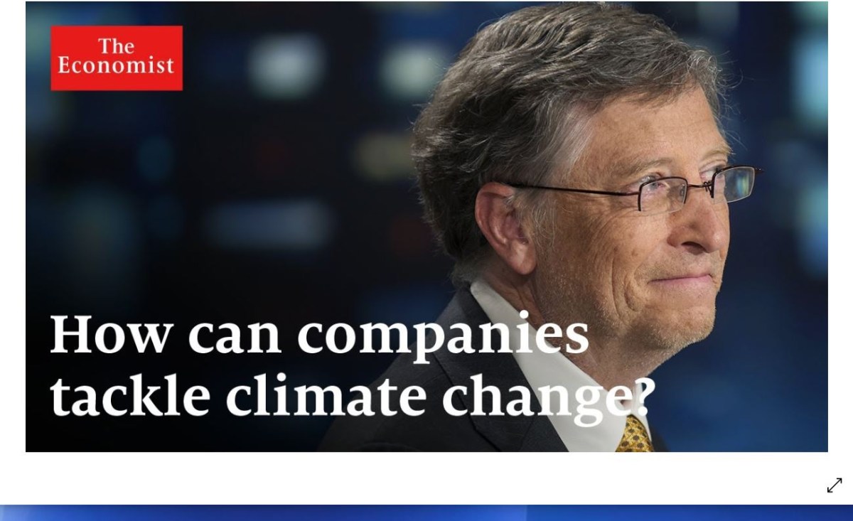 Climate Change: Bill Gates On How Best To Fund The ‘Green Revolution ...