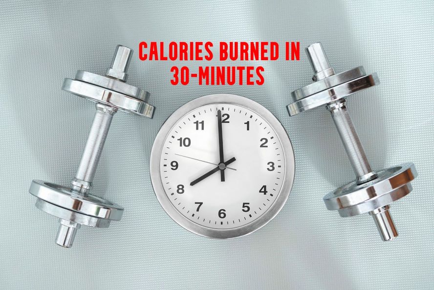 Charts: Calories Burned In 30-Minutes Of Exercise | Boomers Daily