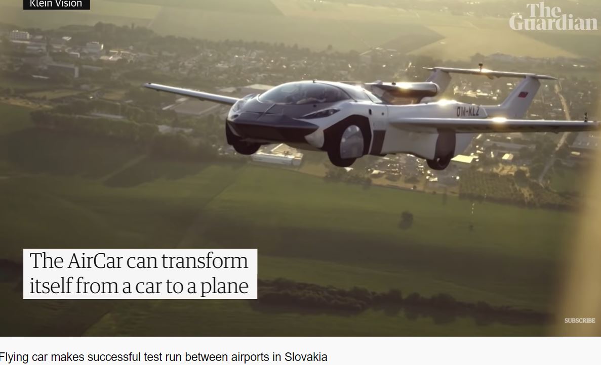 Views: Flying ‘AirCar’ Is Tested In Slovakia (Video) | Boomers Daily