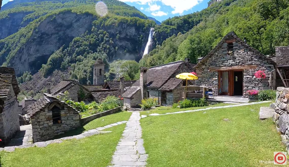 Swiss Villages: Foroglio – Waterfall In Ticino (4K) | Boomers Daily