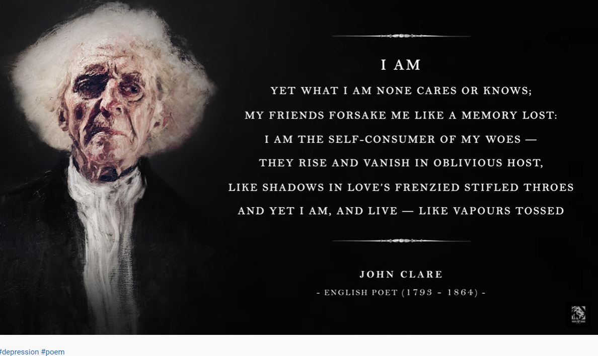 Poetry Readings: “I Am!” – By John Clare (1793 – 1864) | Boomers Daily