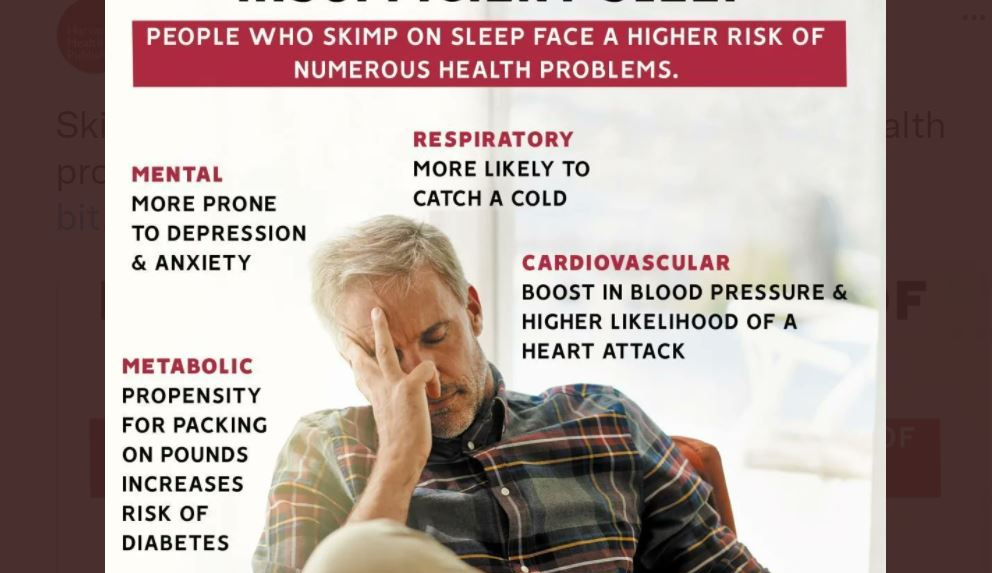 Health: Consequences Of Too Little Sleep (Harvard) | Boomers Daily