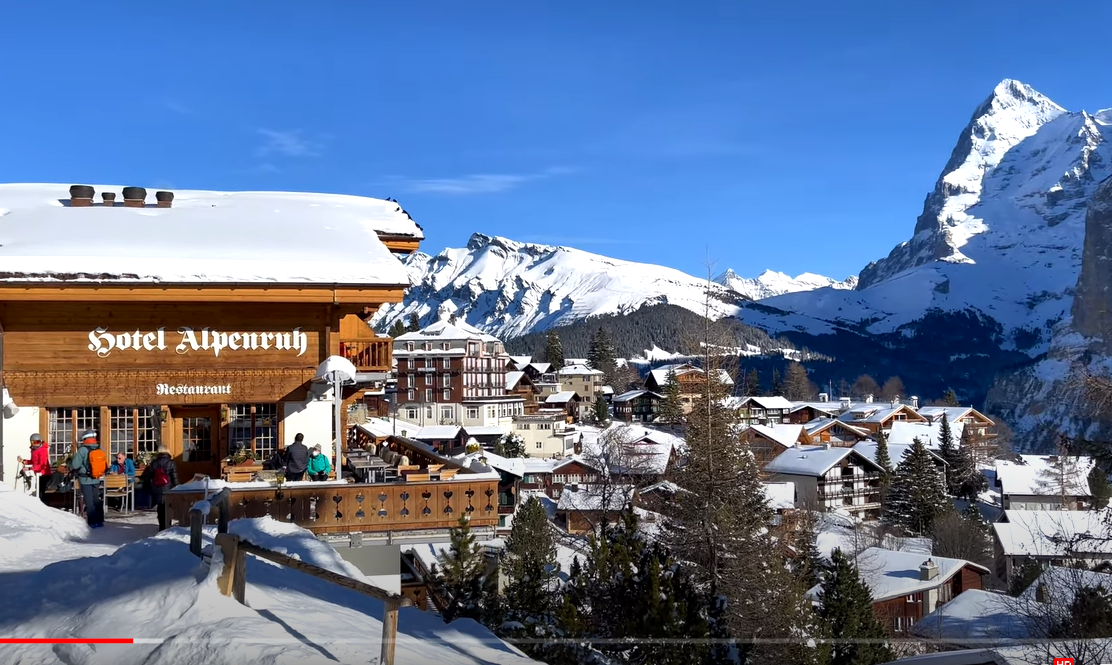 Winter Walks: Mürren In Alpine Switzerland (4K) | Boomers Daily