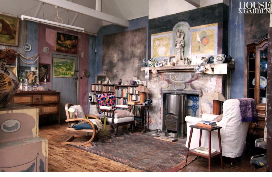 Art/Interior Design: Tour Of Charleston House, UK | Boomers Daily
