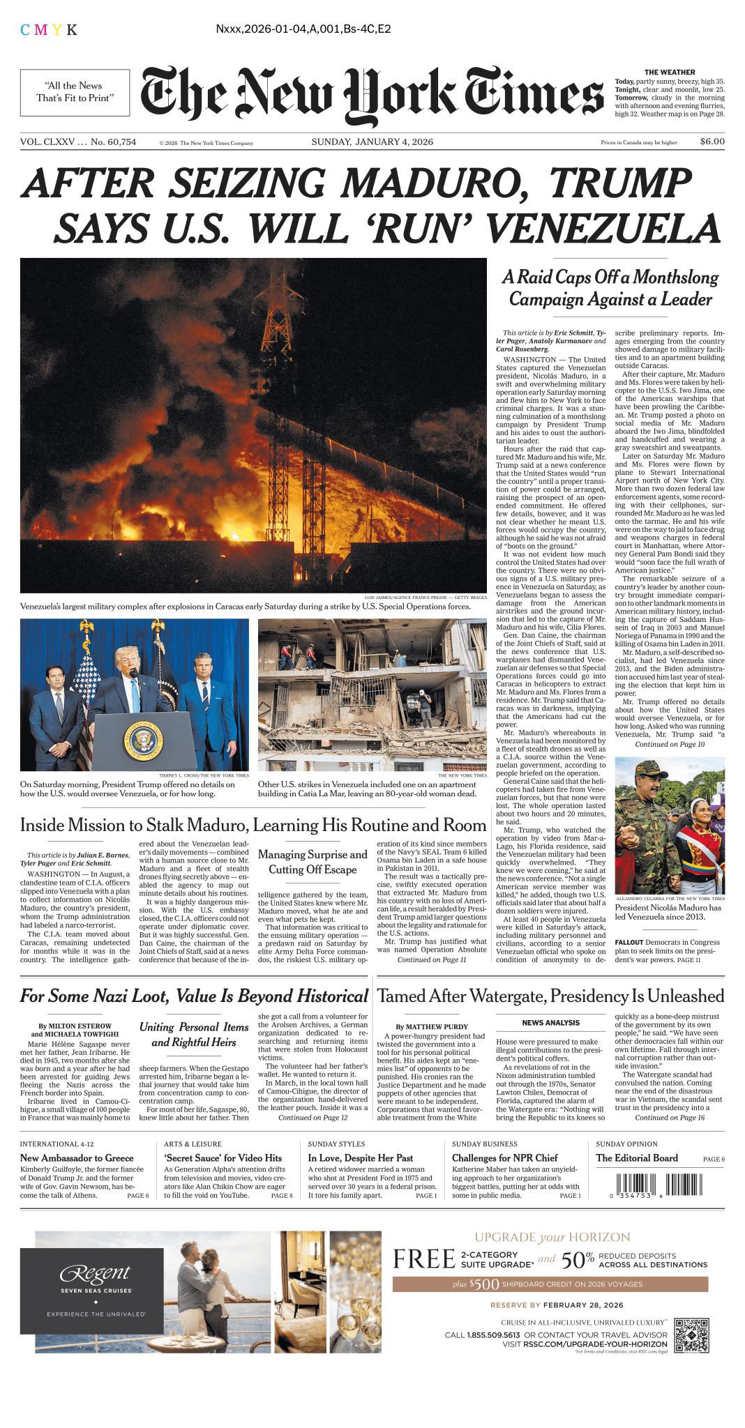 THE NEW YORK TIMES – SUNDAY, JANUARY 4, 2026 | Boomers Daily