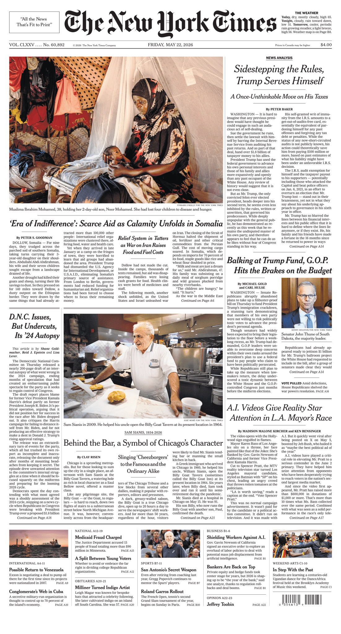 THE NEW YORK TIMES – FRIDAY, MAY22, 2026 | Boomers Daily